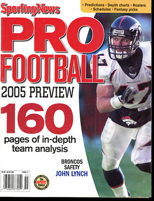 SPORTING NEWS PRO FOOTBALL MAGAZINE 2005 - JOHN LYNCH BRONCOS | eBay