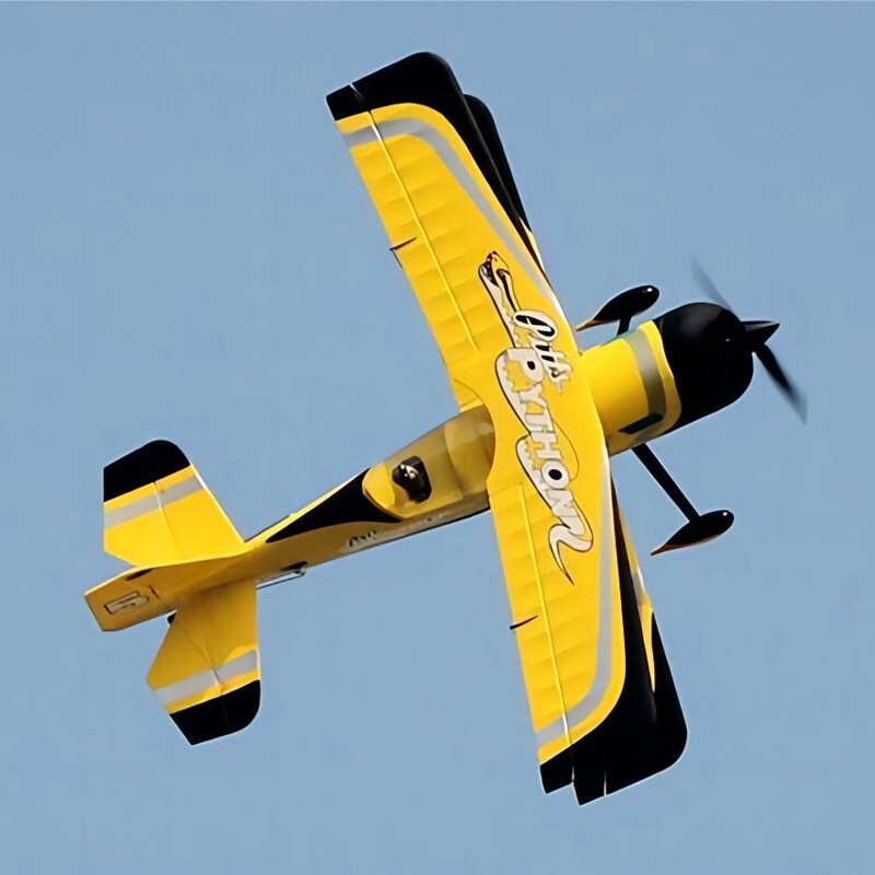 Dynam Pitts Python Model 12 Yellow 4S RC Aerobatic 3D Sport Biplane | eBay