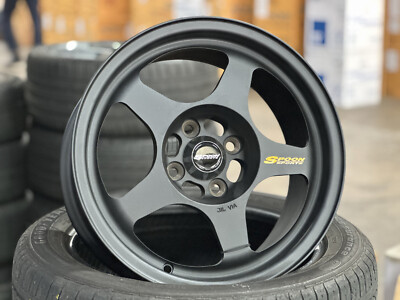 15x7.5 AOW SPOON Flow Formed (4 Wheel) 4x100 Honda Toyota Mazda Acura ...