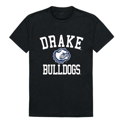 Drake University Bulldogs DU NCAA College Cotton Graphic Black Tee T ...