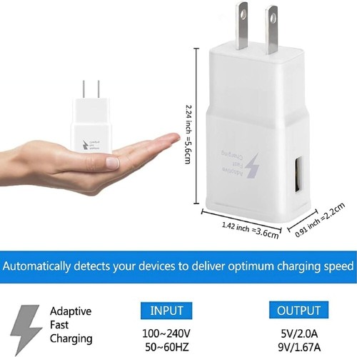 5X For Samsung Galaxy S10 Note10 S8 S9 Plus S22 Fast Wall Charger US ...