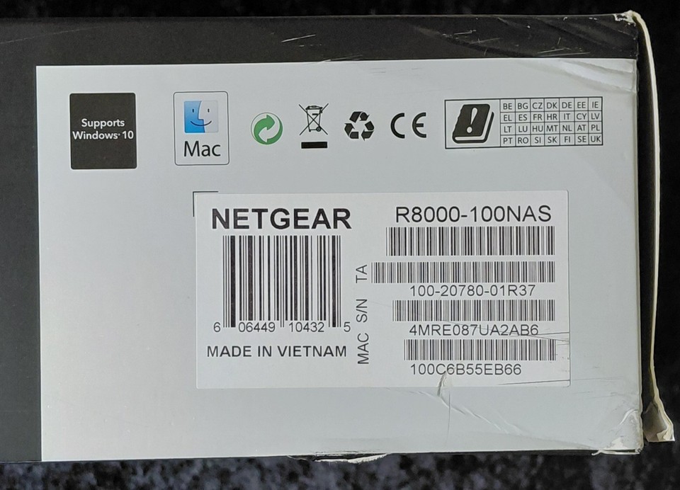 Netgear Nighthawk X6 ROUTER AC3200 Tri-Band WiFi New Open Box Fully ...
