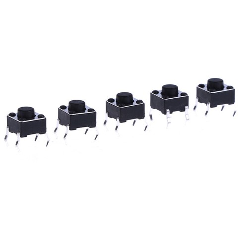 20pcs Mini Micro Momentary Tactile Push Button Switch 6*6*5mm 4 pin ON ...