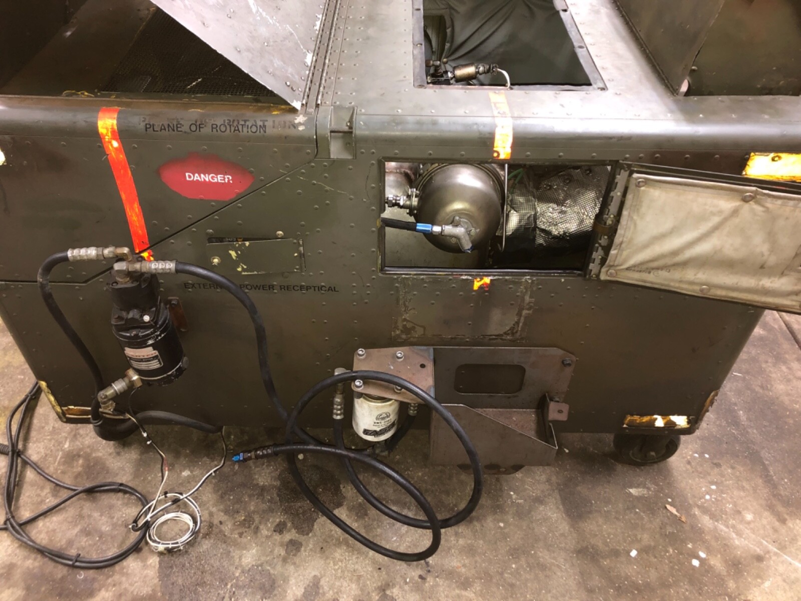 USAF GARRETT AIRESEARCH MA1A AIRCRAFT AIR START CART GAS TURBINE ENGINE ...