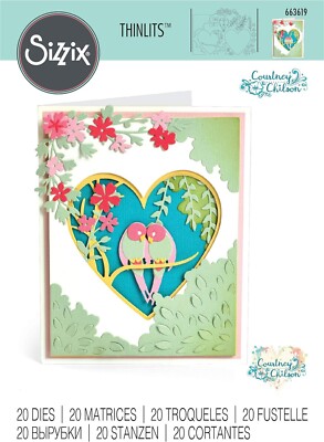 New, Retired Sizzix Thinlits Love Birds Shadow Box 22pc #663619 Retail $22.99 | eBay
