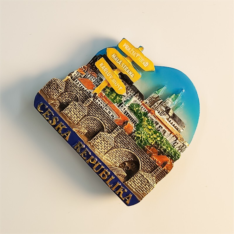 Czech Vltava Prague Castle Tourism Memorial 3D Resin Fridge Magnet ...