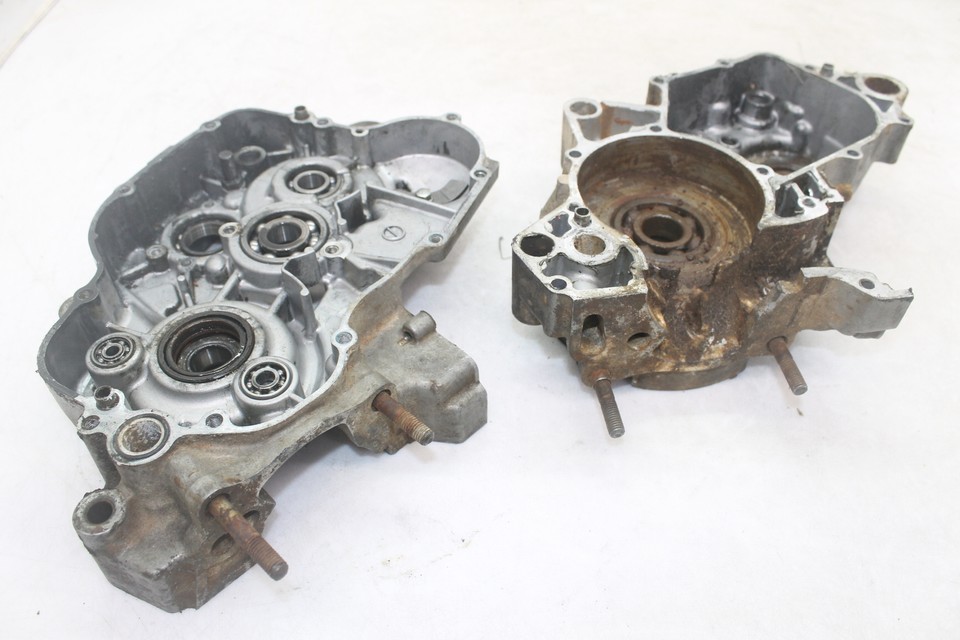 92-93 KX125 ENGINE MOTOR CRANK CASE BLOCK UPPER LOWER CASES CYLINDERS ...