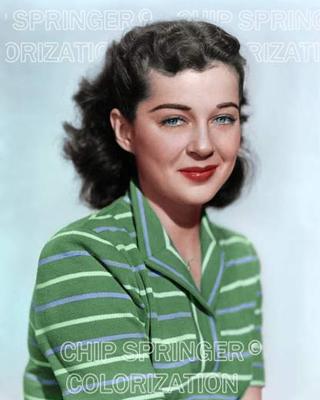 GAIL RUSSELL IN GREEN CASUAL SHIRT 8X10 BEAUTIFUL COLOR PHOTO BY CHIP ...