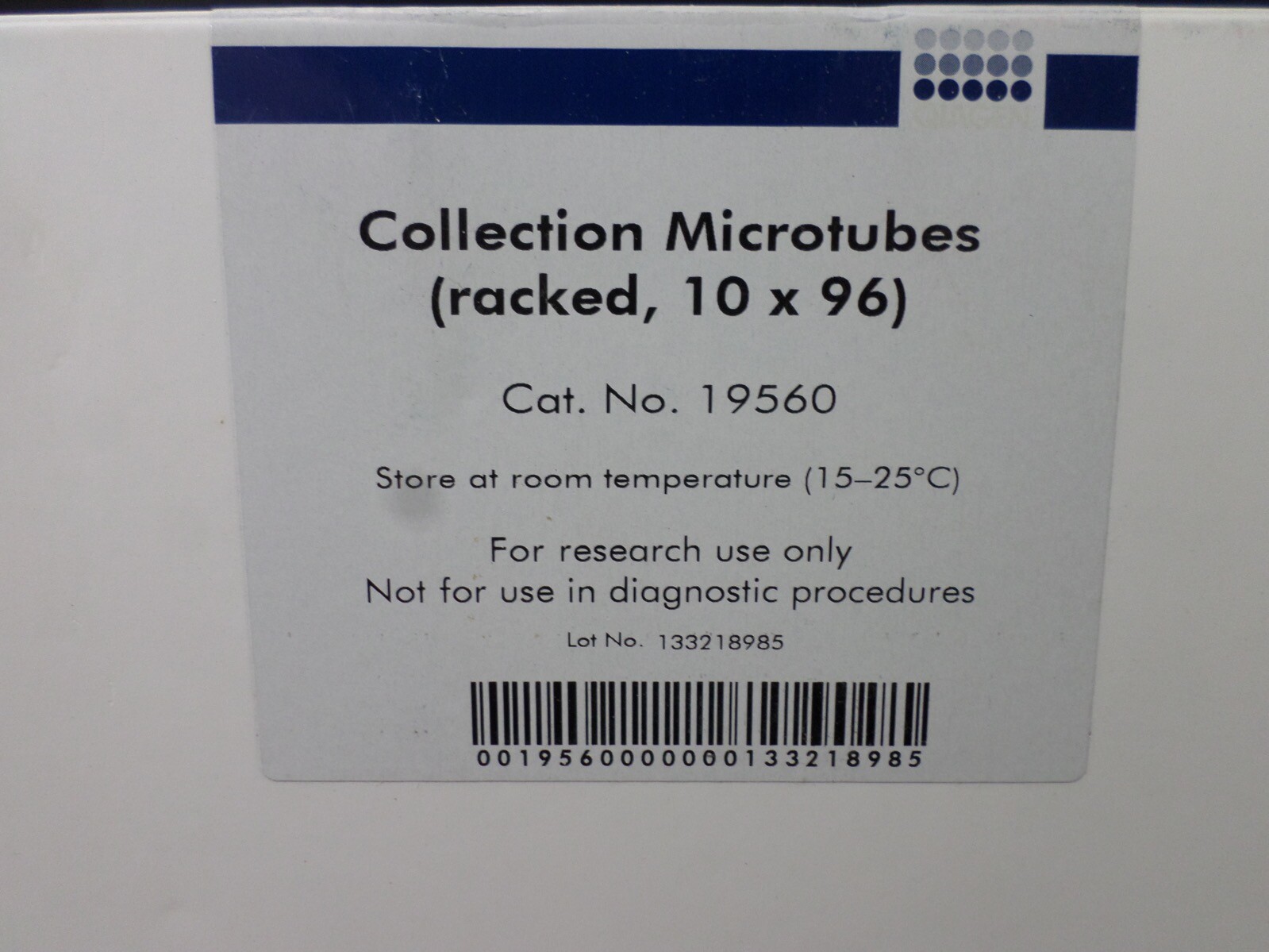 QIAGEN 19560 1.2ml QIAprep 96 Plates Collection Microtubes Racked 48 ...