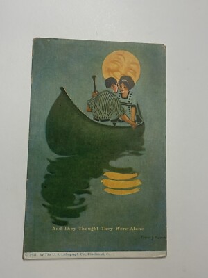 Vintage Postcard And They Thought They Were Alone Frank Murch 1911 | eBay