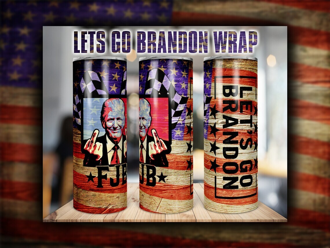 Lets Go Brandon - Trump Tumbler - FJB - Trump 2024 - 20oz Stainless ...