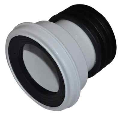 Straight Toilet Pan Connector 110MM 4" FOR TOILET PANS STRAIGHT PAN ...