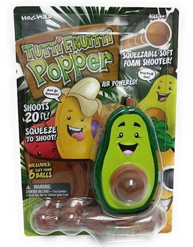 Avacado Fruit Foam Ball Launcher Toy by Hog Wild with 6 Balls | eBay