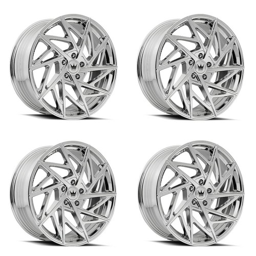 Set 4 20" Mazzi Freestyle 20x8.5 Chrome 5x115 Wheels 35mm Car Suv Rims ...