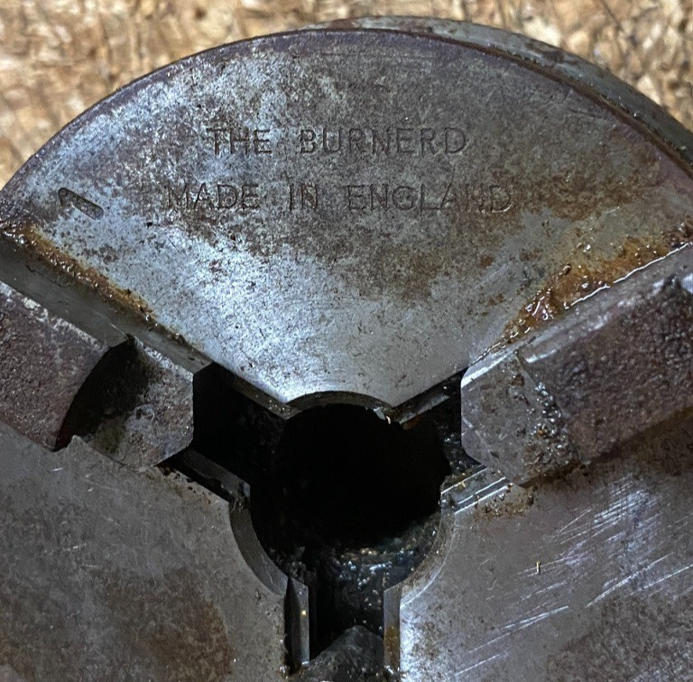The Burnerd 3" 3 Jaw Scroll Chuck Back Plate Threaded Myford ML7 Lathe ...