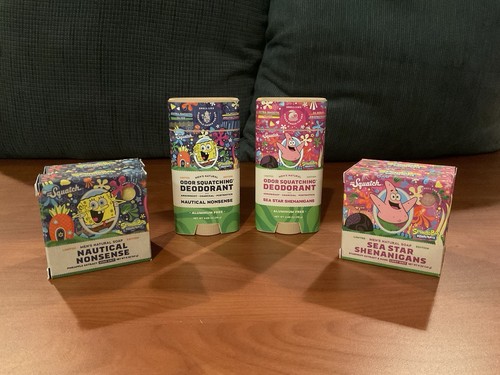 Dr. Squatch SpongeBob SquarePants Soap and Deodorant LOT | eBay