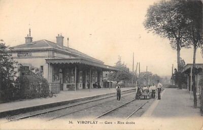 CPA 78 VIROFLAY / GARE / RIVE DROITE / TRAIN | eBay