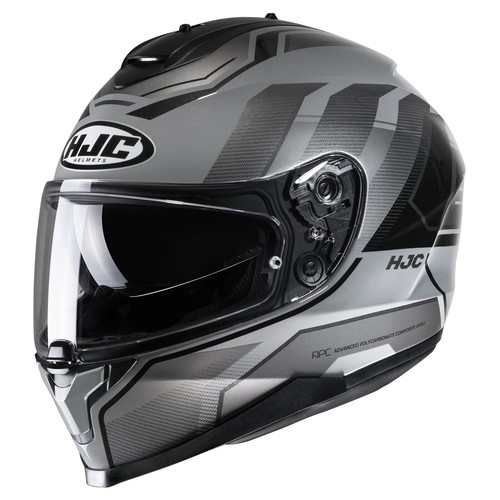 HJC C70 SunShield Motorcycle Helmet Nian Gray XS S M L XL 2X SunVisor ...