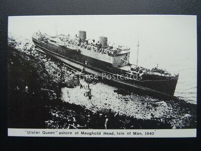 Isle of Man Shipping Disaster ULSTER QUEEN 1940 c1980s Postcard by ...