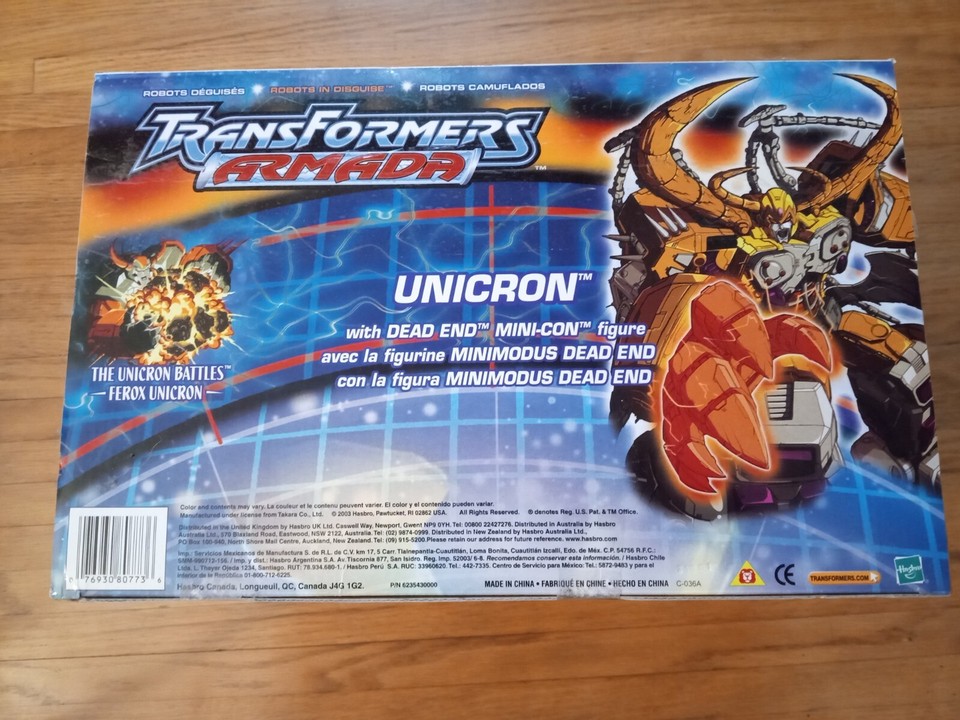 Transformers Armada Unicron w/ Dead End Mini-Con 2003 | eBay