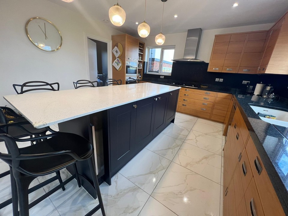 Bespoke solid wood kitchen units in perfect condition with appliances ...