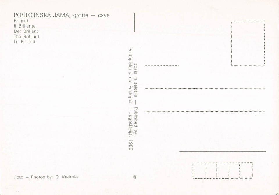 SLOVENIE POSTOJNA POSTOJNSKA JAMA | eBay