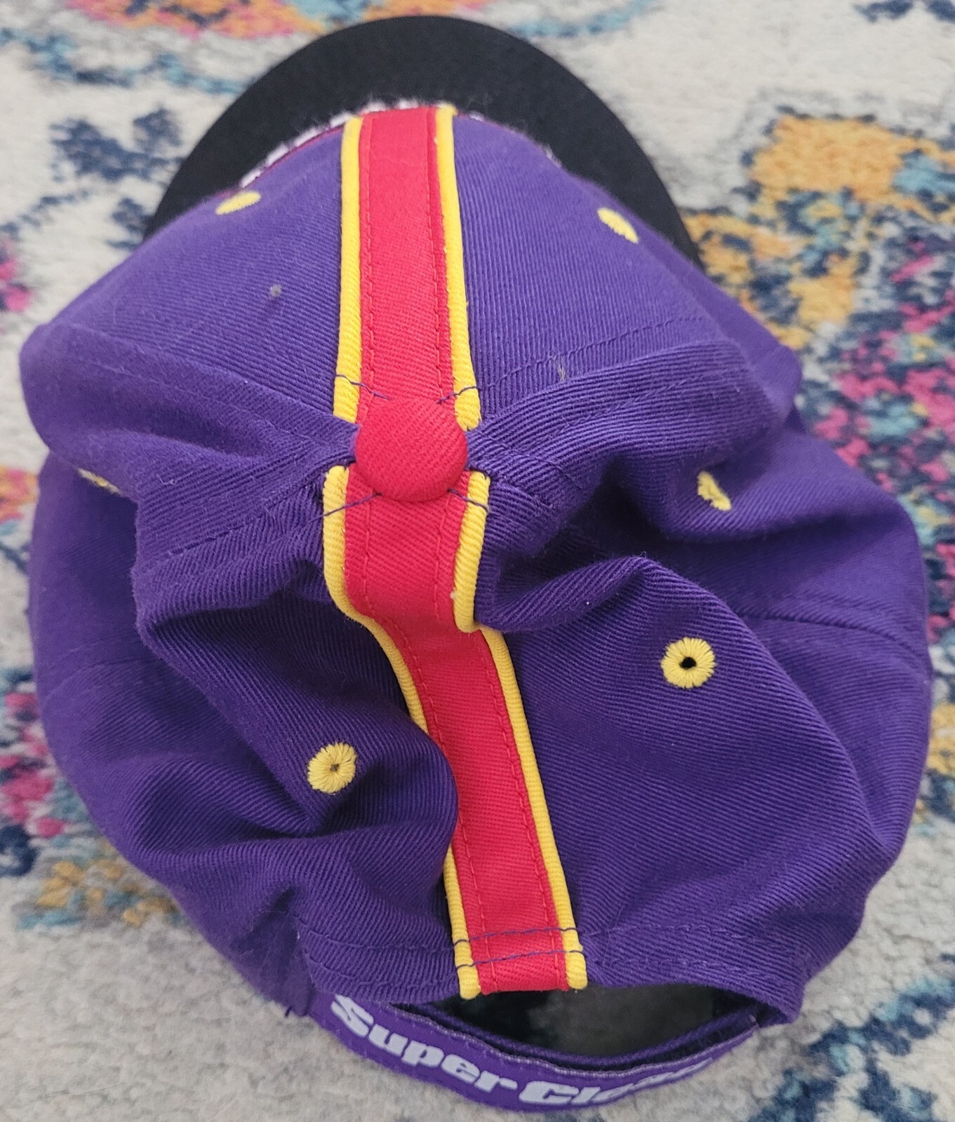 Vintage Castrol SUPER CLEAN Purple Strapback Baseball… - Gem