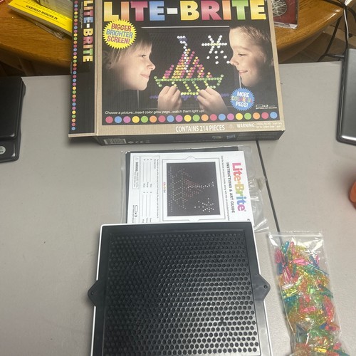 214 Pieces Magic Screen Lite Brite Kids Toy Fun Light Bright Game Set ...