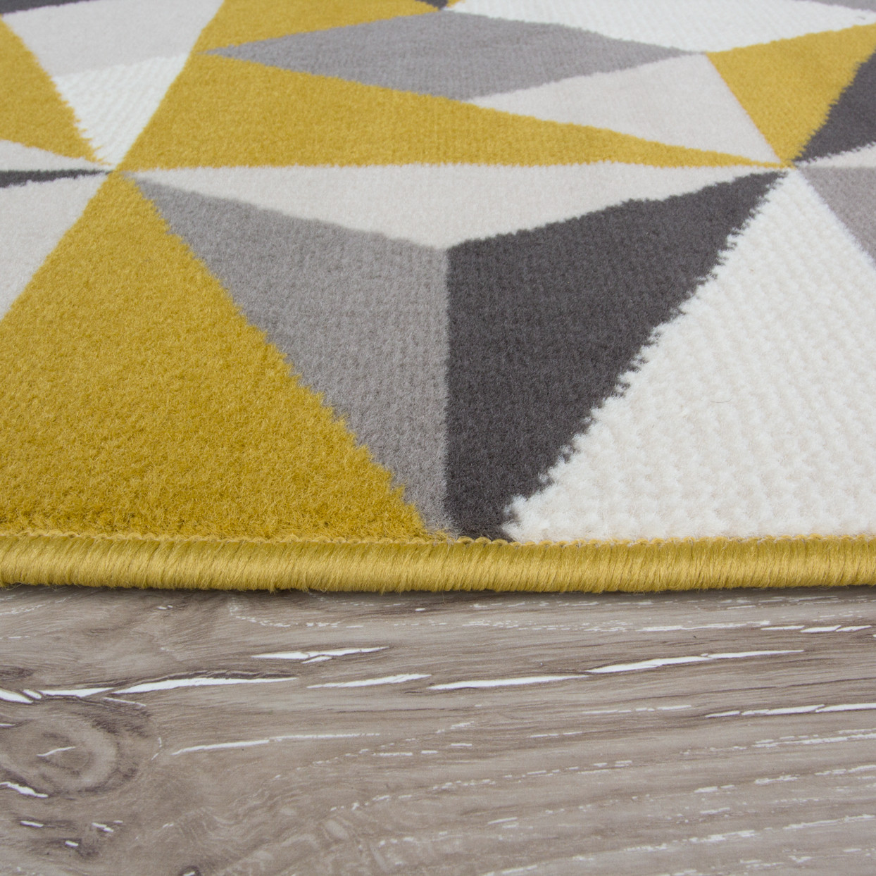 Ochre Mustard Rugs For Living Room Modern Soft Warm Yellow & Grey ...