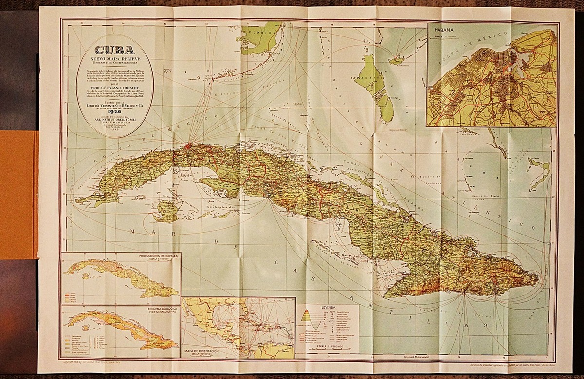 Mapa Antiguo De Cuba
