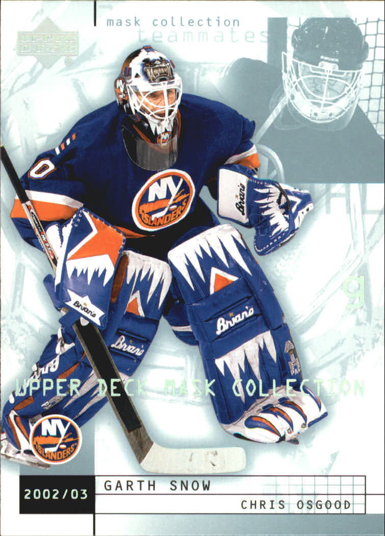 2002-03 Upper Deck Mask Collection - #52 Chris Osgood, Garth Snow for ...