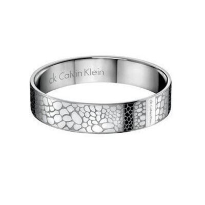 Calvin Klein Jewelry Women's Instinctive Silver-Tone Bangle Bracelet XS ...