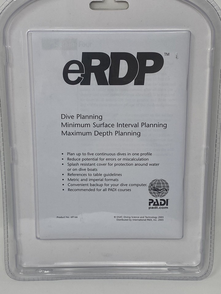 PADI eRDP Electronic Recreational Dive Planner 2005 New Sealed 70028 | eBay