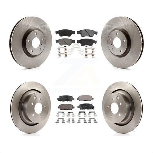 [Front+Rear] Disc Brake Rotors And Ceramic Pads Kit For INFINITI G37 ...