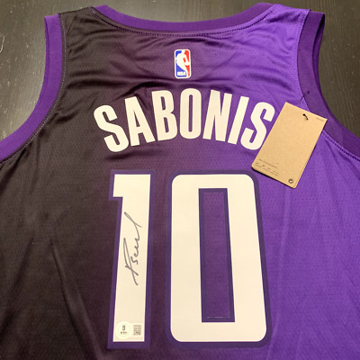 DOMANTAS SABONIS SIGNED AUTOGRAPHED NIKE KINGS JERSEY BECKETT WITNESS ...