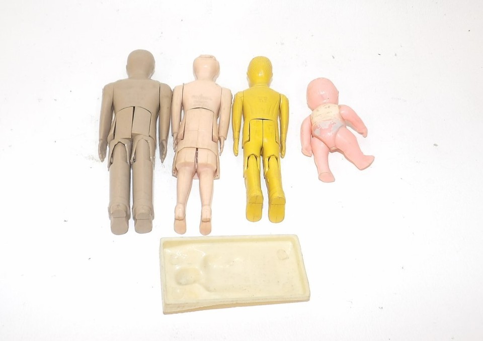 Vintage Renwal Doll Family Jointed Figurines Lot of 5 | eBay