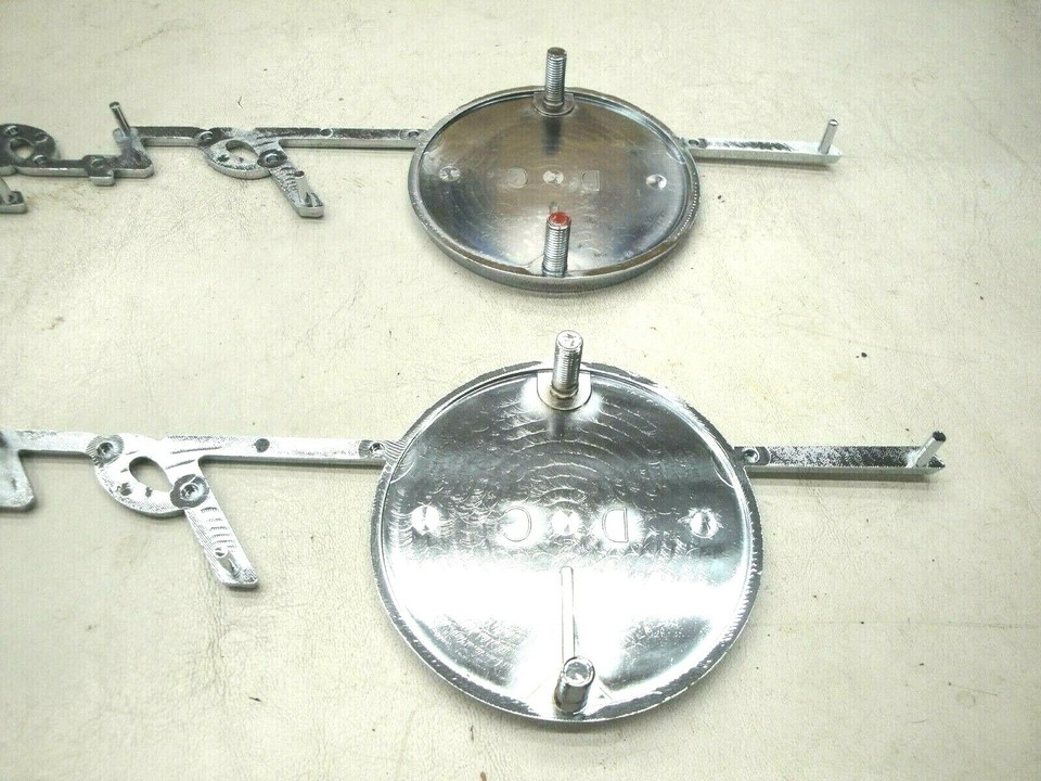1955 55 FORD TRUCK HOOD CHROME F100 EMBLEM PAIR NEW * | eBay