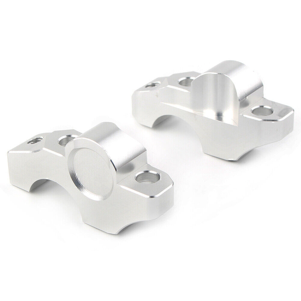 2Pcs Motor Aluminum Handlebar Extension Back Moved Up Handle Bar Riser ...