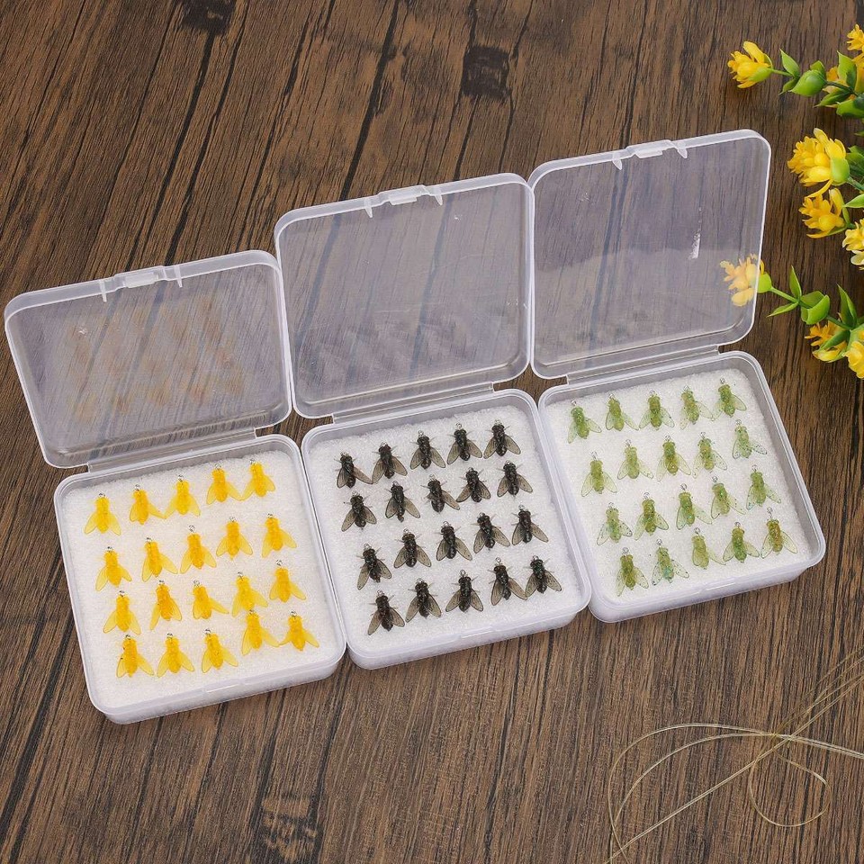 20Pcs/Box Fly Fishing Flies Kit Fake Flies for Trout Grayling Panfish ...