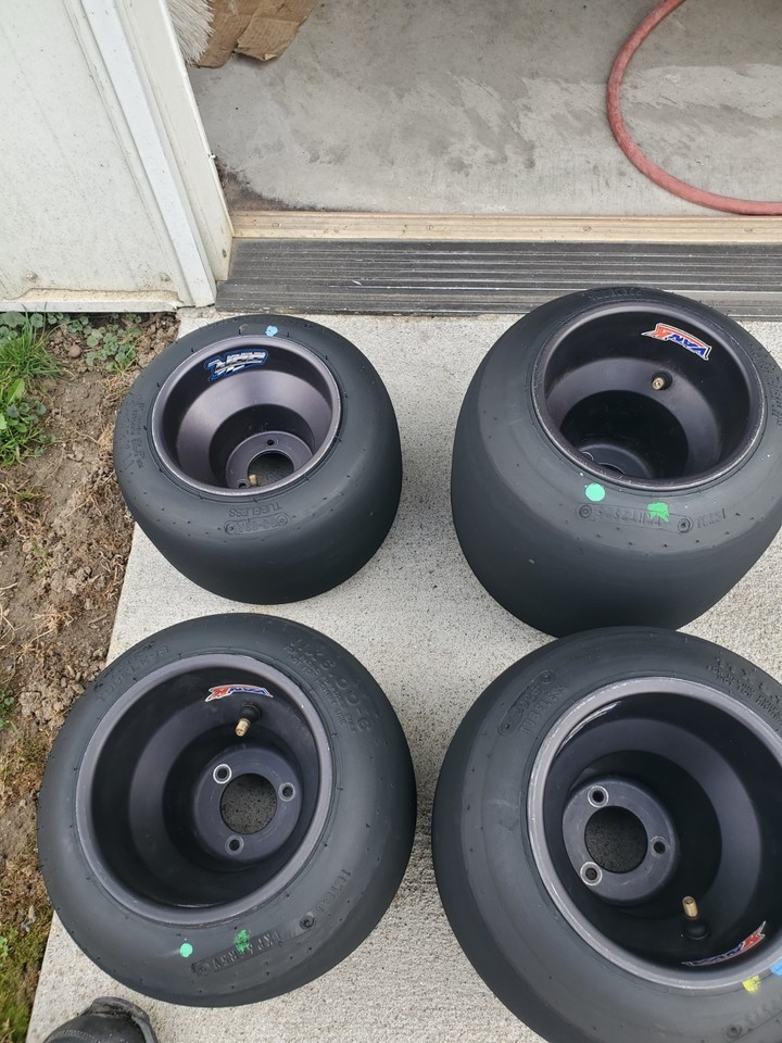Used Burris SS33A (2025) Go Kart Racing Kart Tires Mounted On Black ...