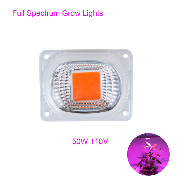 COB Grow Full spectrum Chip+Lens Reflector 50W 30W 20W 110V/220V LED ...
