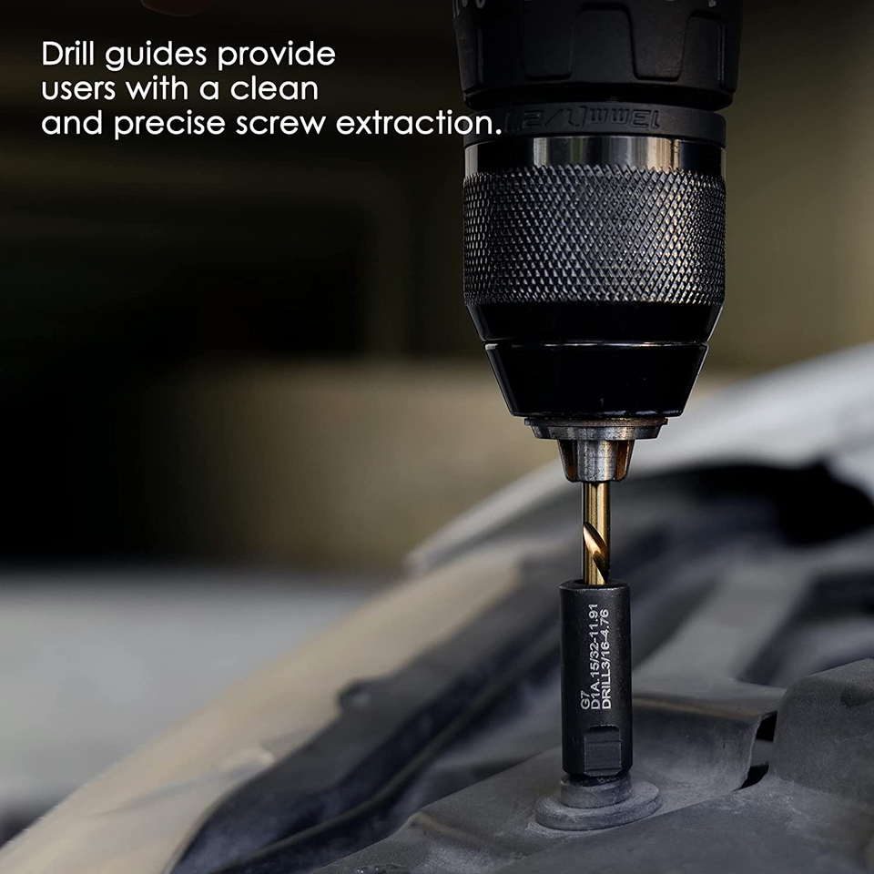 Screw Extractor/Drill Bit Set, 55 Pieces Easy Out Bolt Extractor Set ...