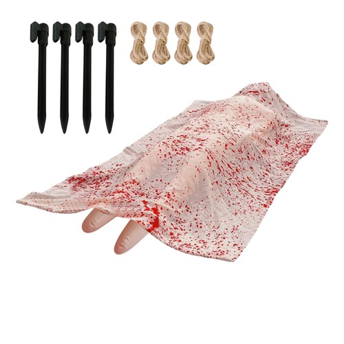 Lying Dead Body Props Set Scary Halloween Haunted House Decoration | eBay