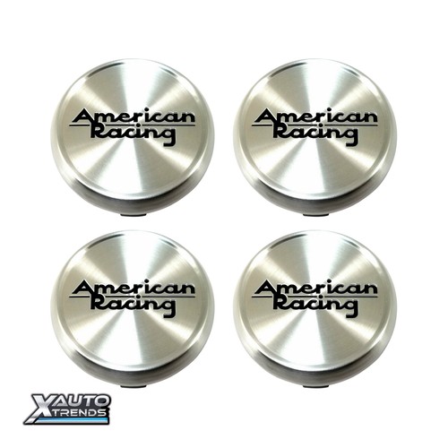 4 x American Racing Center Cap Snap In Wheel Center Cap - Aluminum ...