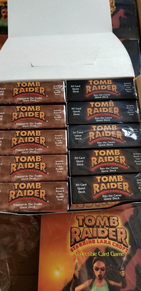 30x 1999 Tomb Raider CCG Lara Croft Starter Decks - Bulk lot (3 Full ...