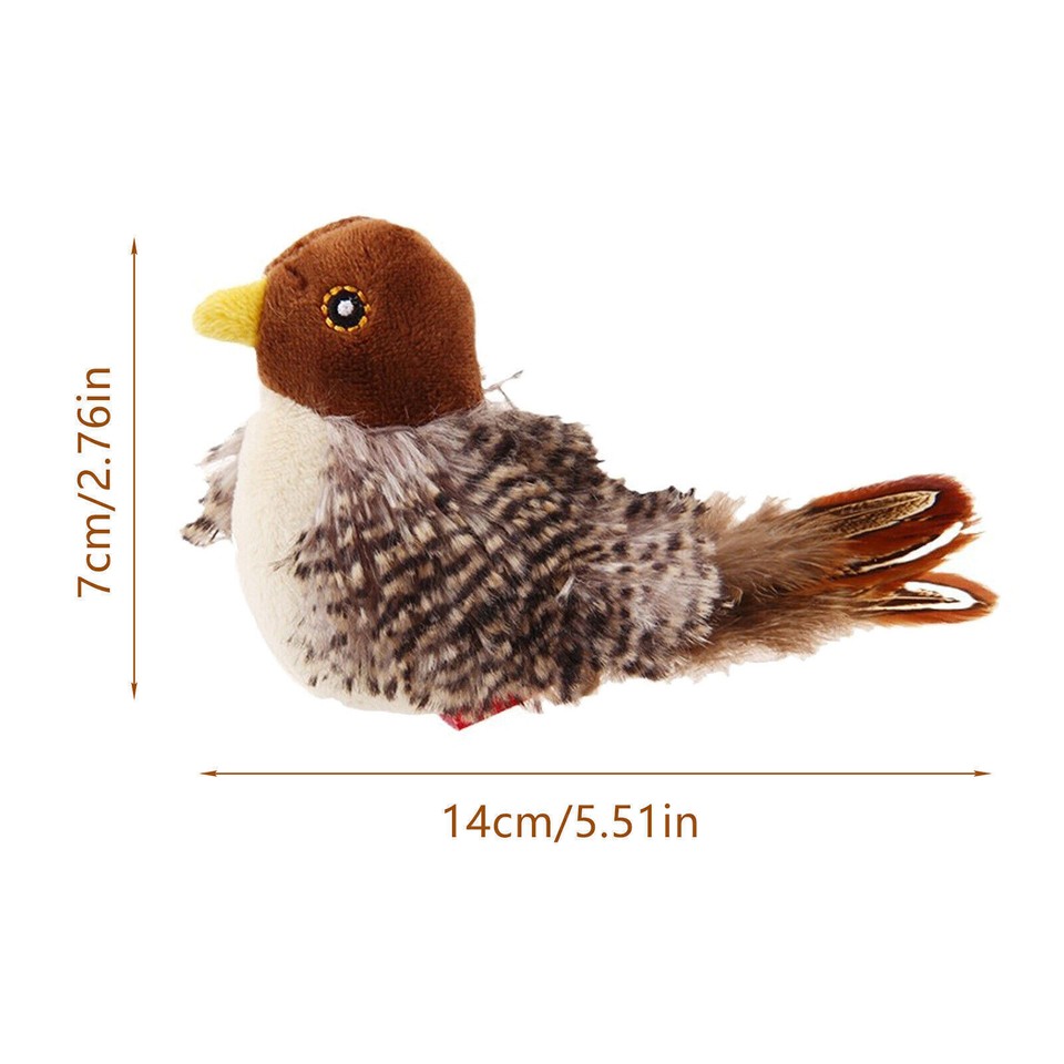 Bird Cat Toy Interactive Chirping Bird Cat Automatic Toys For Exercises ...
