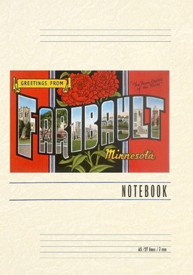 Vintage Lined Notebook Greetings from Faribault by Found Image Press ...