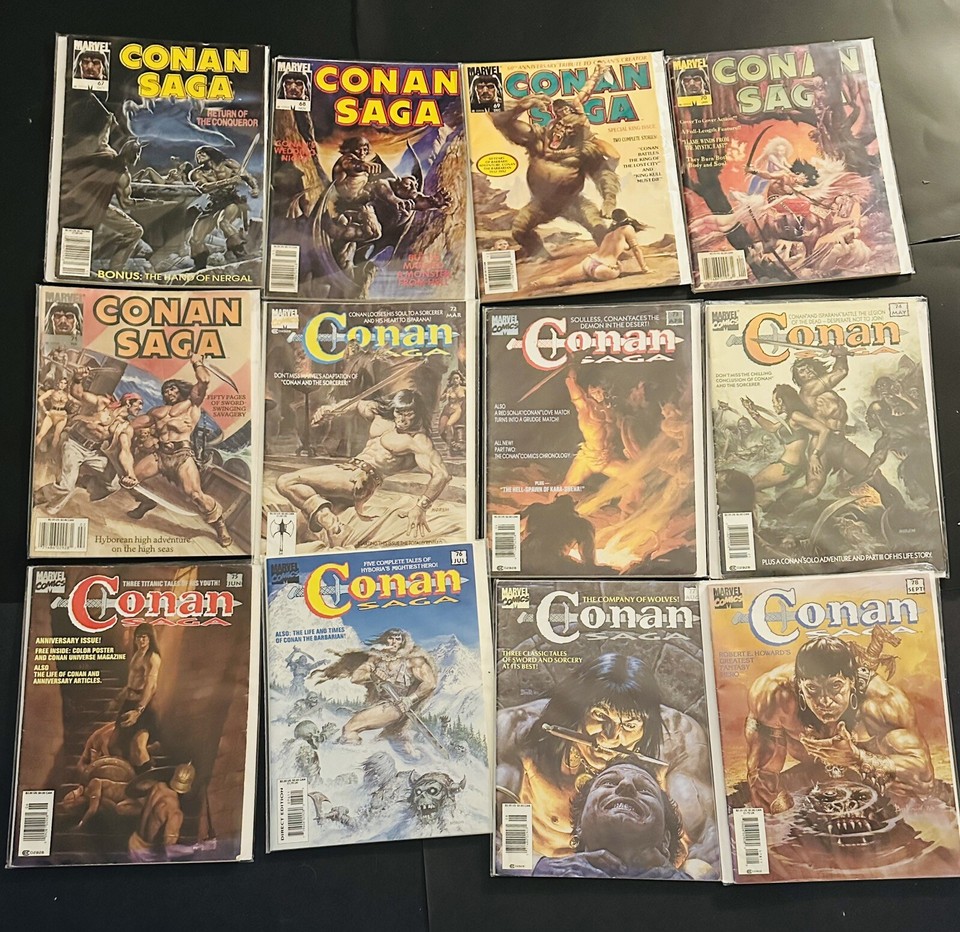 CONAN SAGA #1 - #97 COMPLETE Marvel Comics Magazines - From Conan The ...