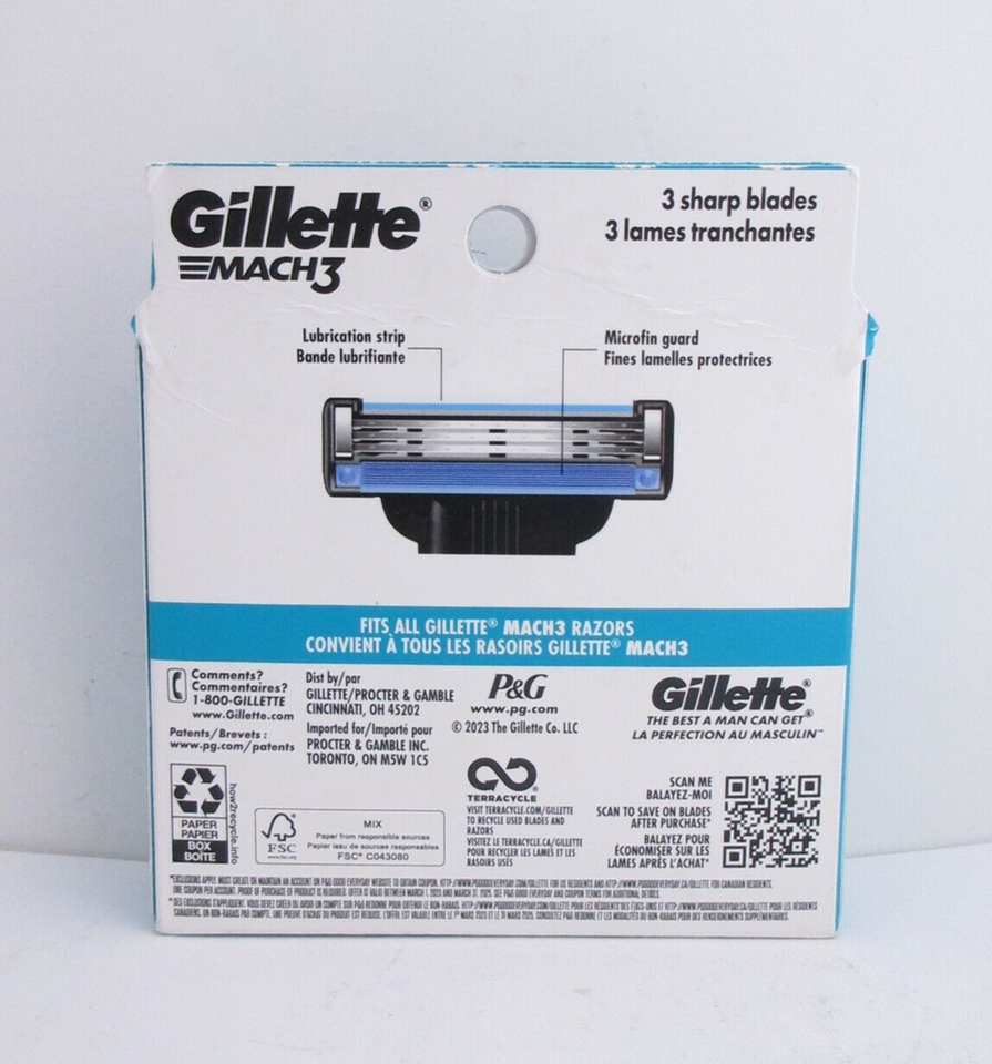 Gillette Mach3 *READ MORE* 8 Cartridges - FREE SHIPPING | eBay