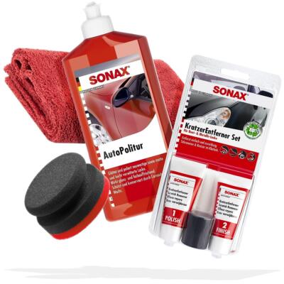 Politur Auto polier Set - SONAX KratzerEntferner + Politur Bunt 500 ml ...